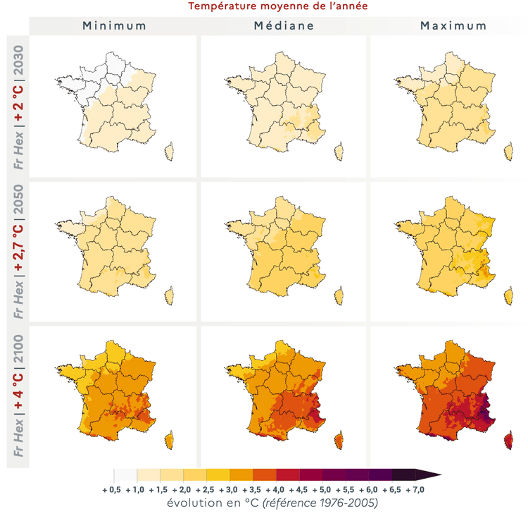 Changement climatique : vers une France à +4°C en 2100 ? 23/03/2025
