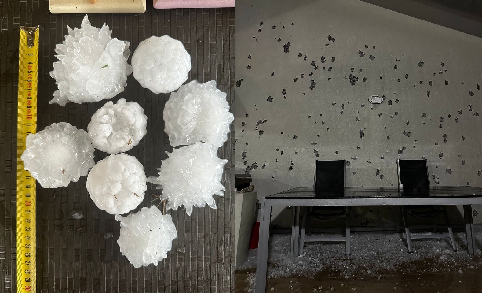 Actualités météo: Grêlons géants successifs en Italie ces derniers ...