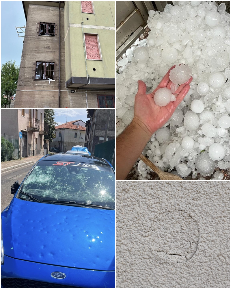 Actualités météo: Grêlons géants successifs en Italie ces derniers ...