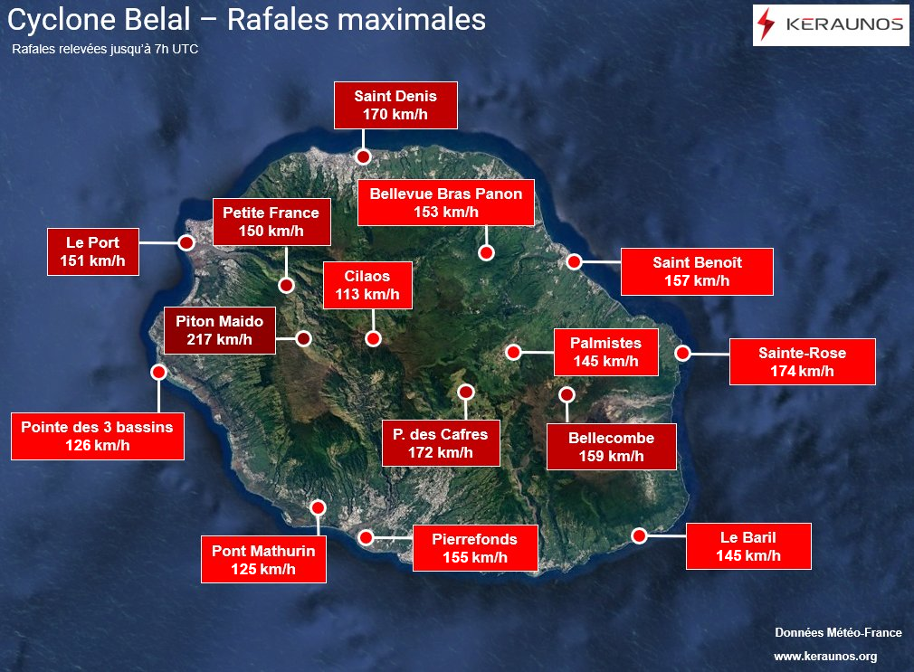Actualités météo: Bilan du cyclone Belal : dégâts et victimes à la ...