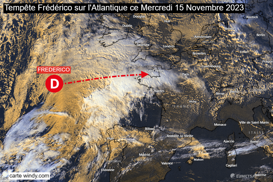 Actualités météo: Dépression Frédérico ce jeudi : fort coup de vent et ... Actualités météo: Dépression Frédérico ce jeudi : fort coup de vent et ...